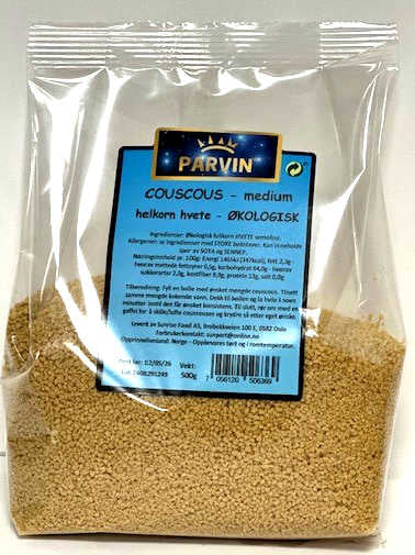 Couscous, med.fullkorn durumhvete, ØKO- 8x500 g – sunrisefood
